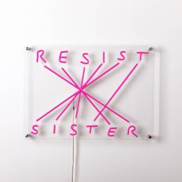 Seletti Resist-Sister LED-Deko-Wandleuchte fuchsia