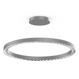 XAL Beto LED-Hängeleuchte Ø80cm DALI down 840 grau