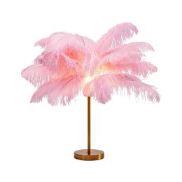 KARE Feather Palm Tischleuchte mit Federn, pink