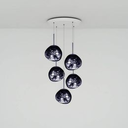 Tom Dixon Melt Mini Round Pendellampe 5fl rauch