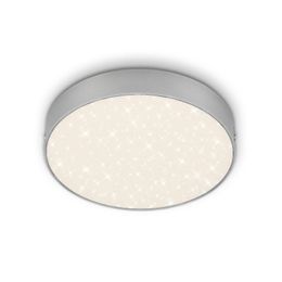 Briloner LED-Deckenleuchte Flame Star, Ø 21,2 cm, silber