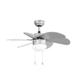 Faro Barcelona Deckenventilator Palao S mit Leuchte, grau