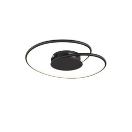 LINDBY Joline LED-Deckenleuchte, schwarz, 45 cm