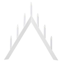 STAR TRADING Kerzenleuchter Arrow, spitz, 7flammig, weiß
