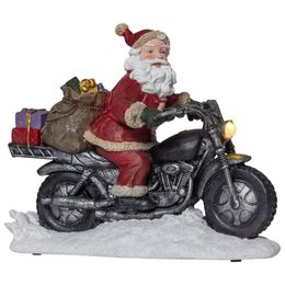 STAR TRADING LED-Dekoleuchte Merryville, Santa auf Motorrad