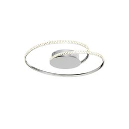 LINDBY Joline LED-Deckenleuchte, Kristall, 45 cm