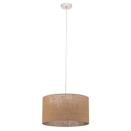 Duolla Hängelampe Jute cylinder naturbraun Ø40cm 1-flg.