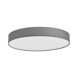 LINDBY LED-Stoffdeckenlampe Saira, 50 cm, grau