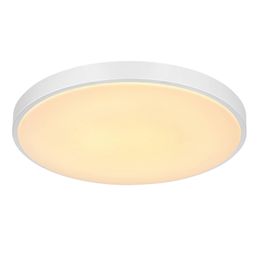 Globo LED-Deckenleuchte Sonny, silber, CCT, Ø 50,5 cm