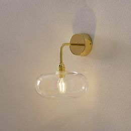 EBB & FLOW Horizon Arm-Wandlampe gold/klar Ø 21 cm