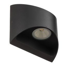 ECO-Light LED-Außenwandlampe Dodd, halbrund, anthrazit