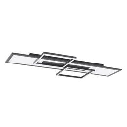 LUCANDE Narumi LED-Deckenlampe CCT, 110cm, schwarz