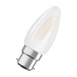 Osram LED-Kerzenlampe B22d 5W 2.700K matt dimmbar