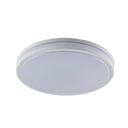 LINDBY LED-Deckenlampe Arnim in Weiß, runde Form, IP44