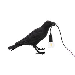 Seletti Bird Lamp LED-Dekolampe wartend schwarz