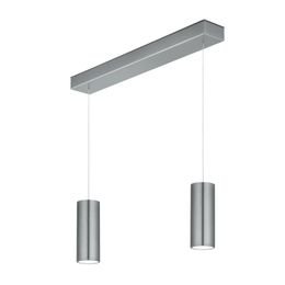 Knapstein LED-Hängelampe Helli up/down 2-flammig nickel matt