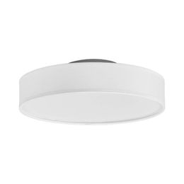 LINDBY LED-Stoffdeckenlampe Saira, 30 cm, weiß