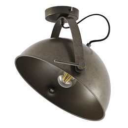 LINDBY Muriel, Deckenlampe, Halbkugel, dunkelgrau