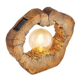 Globo LED-Solar-Baumstamm 36516, Holzoptik, mit Birne