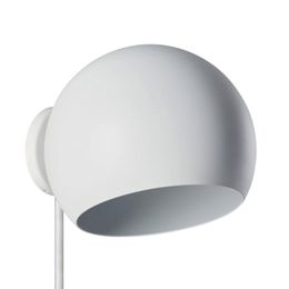 NYTA Tilt Globe Wall Short mit Stecker, weiß