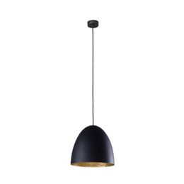 Euluna Nowodvorski Lighting Pendelleuchte Egg M aus Metall, Ø 38 cm, schwarz