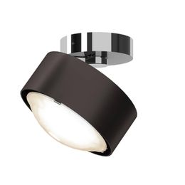 Top Light Puk! 120 Move LED-Spot Linse matt braun/chrom