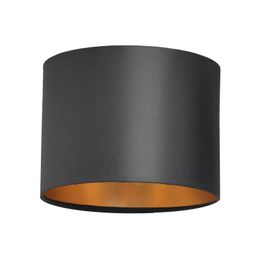 Helam Lampenschirm Alba, Ø 20 cm, E27, schwarz/gold