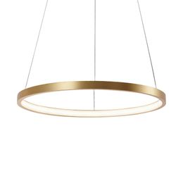 Leuchten Direkt LED-Pendelleuchte Circle, gold, Ø 39 cm
