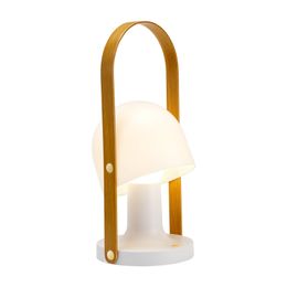 Marset FollowMePlus Akku-Tischlampe Höhe 44cm weiß