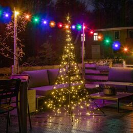 Fairybell Mast-Weihnachtsbaum 240 blink-LED 200cm