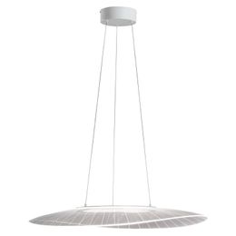 Fabas Luce LED-Hängeleuchte Vela, weiß, oval, 78 cm x 55 cm