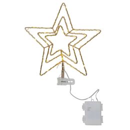 STAR TRADING LED-Baumspitze Topsy, 3D-Stern Batteriebetrieb