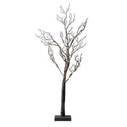 Sirius LED-Baum Tora Tree, braun/weiß beschneit