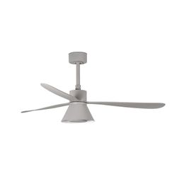 Faro Barcelona Deckenventilator Amelia Cone, LED-Leuchte, grau