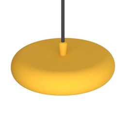 Pujol Iluminación Pujol Iluminación LED-Hängeleuchte Boina, Ø 19 cm, gelb