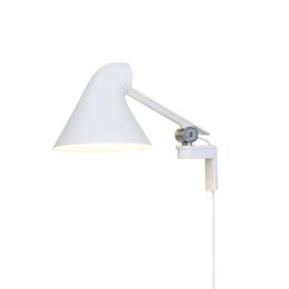 Louis Poulsen NJP LED-Wandlampe Arm kurz, weiß