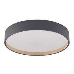 LINDBY Todor LED-Deckenleuchte CCT grau 50 cm