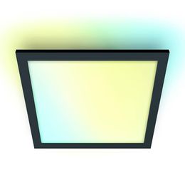 WIZ LED-Deckenleuchte Panel, schwarz, 30x30 cm
