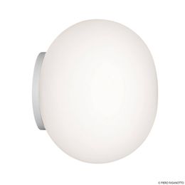 Flos Mini Glo-Ball Mirror Wandleuchte, weiß