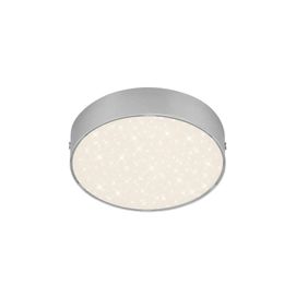 Briloner LED-Deckenleuchte Flame Star, Ø 15,7 cm, silber