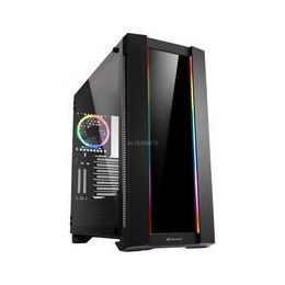Sharkoon ELITE SHARK CA200G, Big-Tower-Geh&auml;use schwarz, Tempered Glass