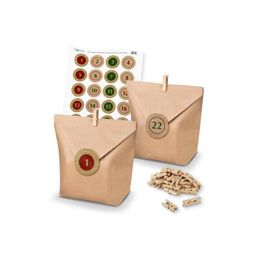 itenga befüllbarer Adventskalender Basteladventskalender Set