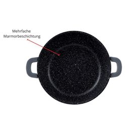 T24 Kofferset Servierpfanne Schmorpfanne Kochtopf mit Deckel Induktion Ø28cm/ 3