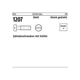 Reyher Zylinderschraube 100er Pack Zylinderschraube ISO 1207 Schlitz M1
