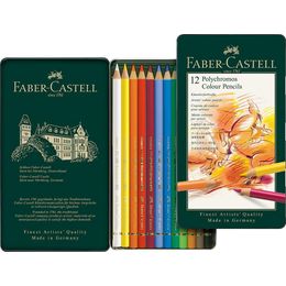 Faber-Castell Polychromos 12-er Metalletui Polychromos Colour Pencils Farbstifte