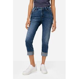 Laurasøn Regular-fit-Jeans 7/8-Slim-Jeans 5-Pocket Saum-Umschlag