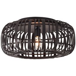 BRILLIANT LEUCHTEN Brilliant Woodrow Deckenleuchte Schwarz, 1-flammig