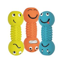 Trixie Smiley dumbbell latex 19 cm assorted colours