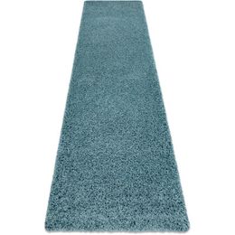 RUGSX Teppich, Läufer soffi shaggy 5cm blau - in die Küche, Halle, Korridor blue 60x200 cm
