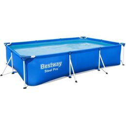 56404 Frame Pool Rechteck 300x201x66cm Stahlrohrbecken Schwimmbecken - Bestway